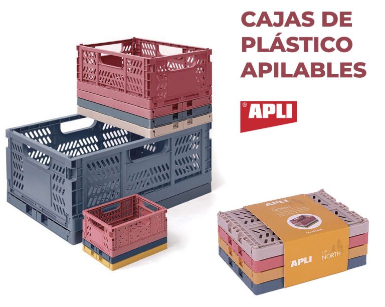 Cajas de plástico apilables - Marca APLI - Servei Estació