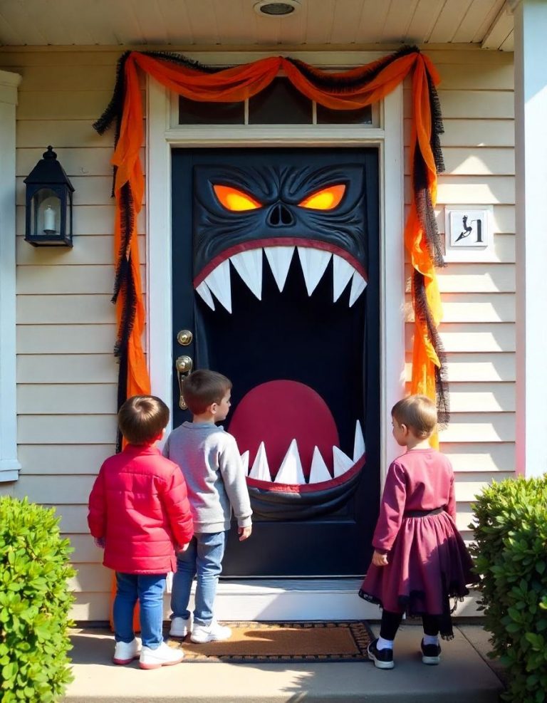 Decorar la puerta de casa en Halloween - Servei Estació