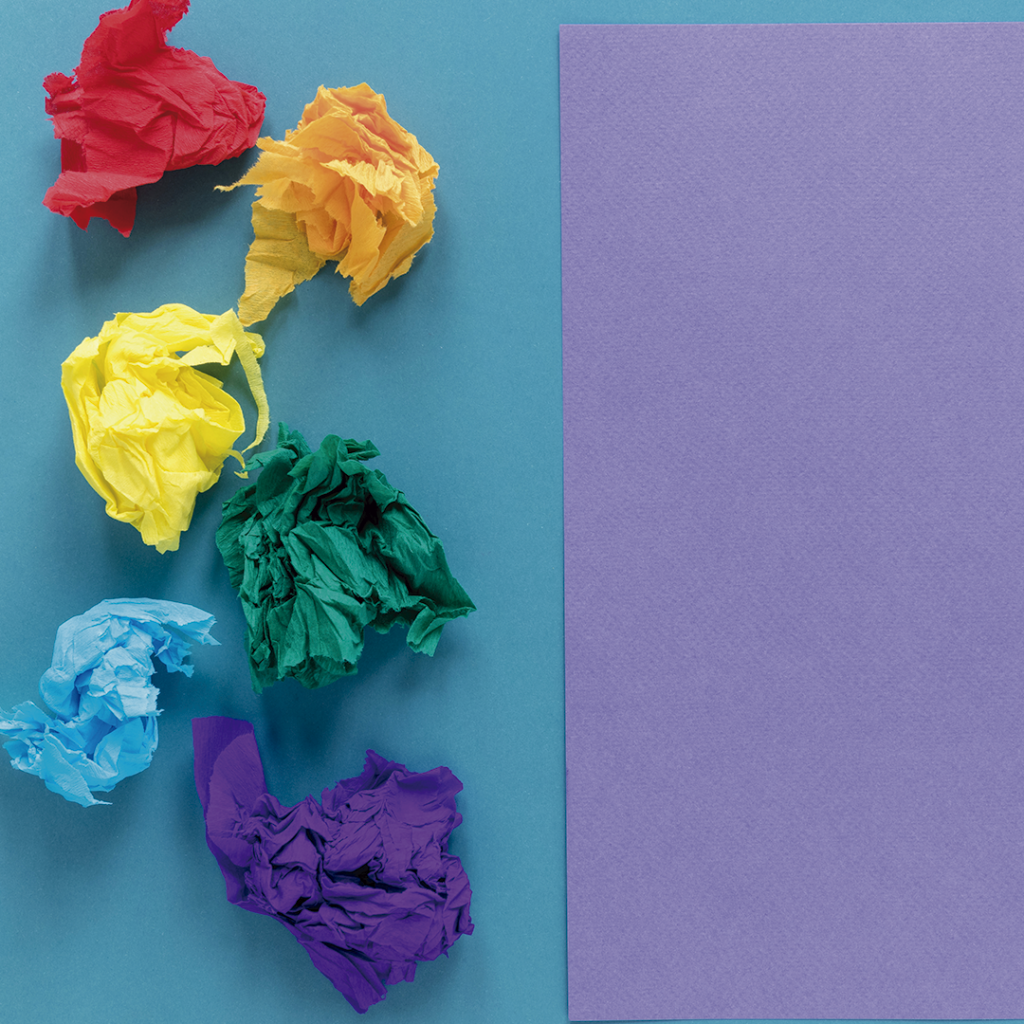 Manualidades con papel pinocho, crespón o crepé - Servei Estació