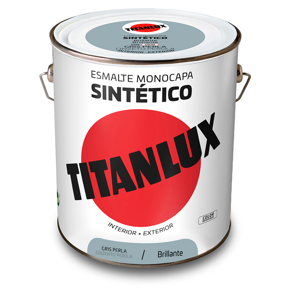 Titanlux Esmalte Sintético Brillante Gris Perla 4l 001050904