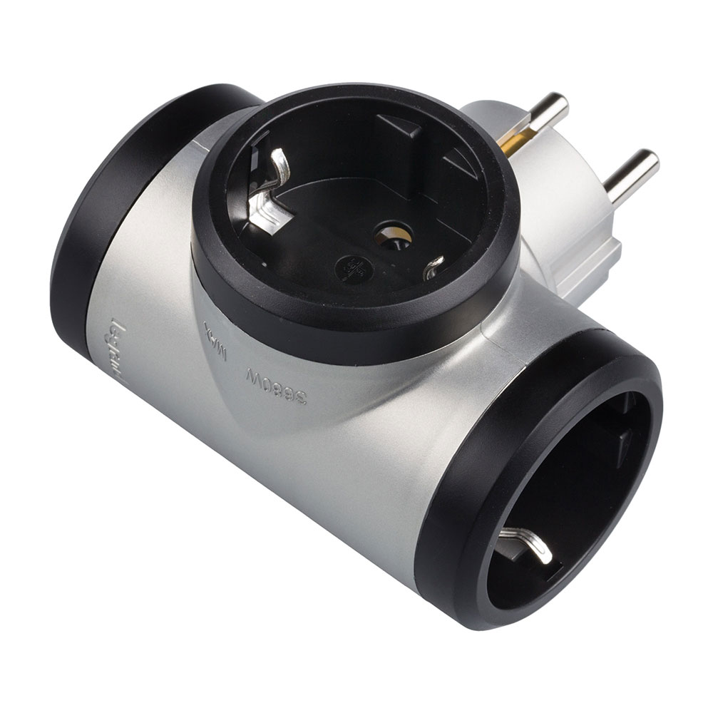 Adaptador Aluminio 3x2p+T 10/16 Lateral | Comprar en SERVEI ESTACIÓ