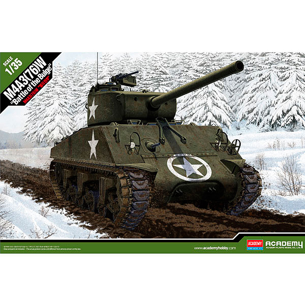 Tanque Us Army M4a3(76)W Bat. Bulge 1/35