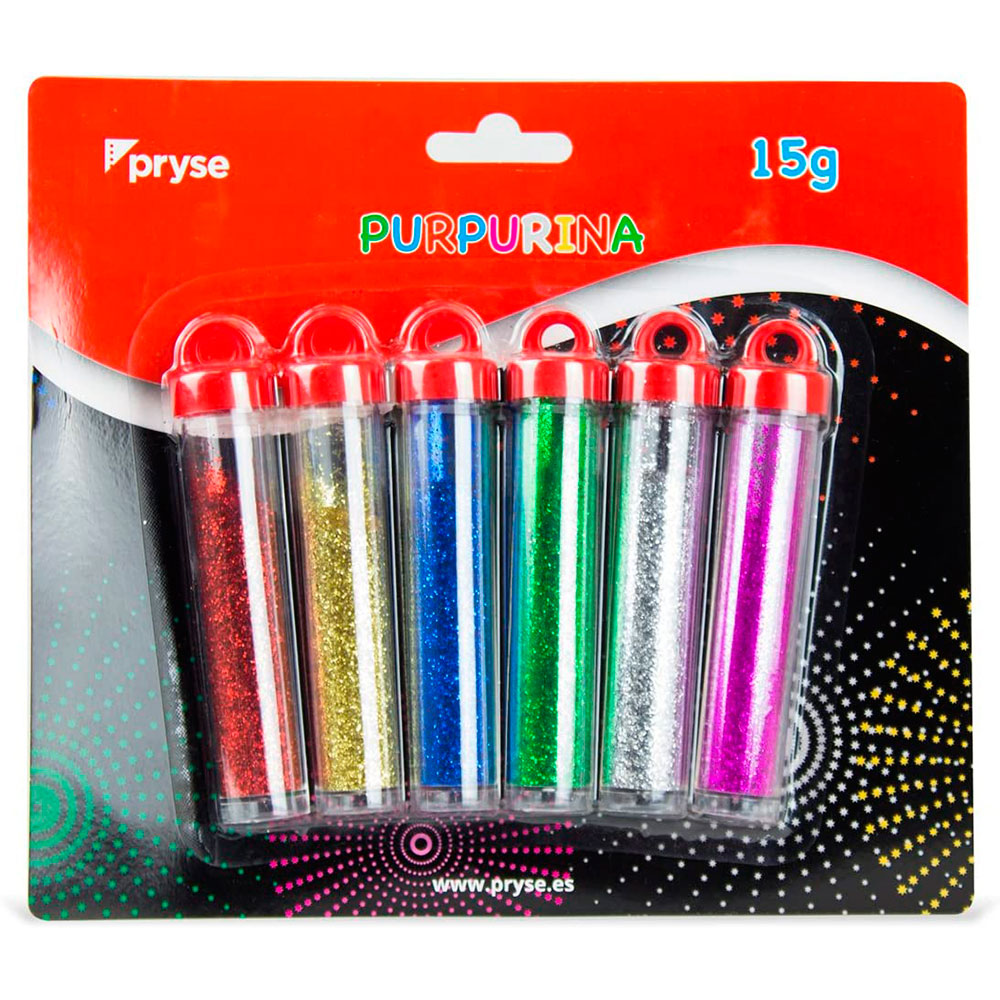 Purpurina Surtida 6 Colores 15 g| SERVEI ESTACIÓ