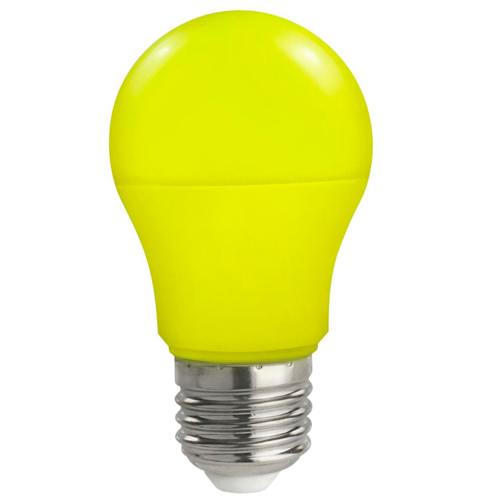 Bombilla Decorativa Led Estándar 5w E2-7, Amarilla 280lm