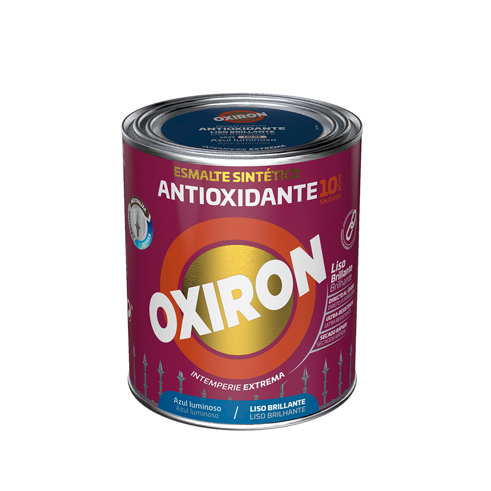 Oxiron Esmalte Antioxidante Liso Brillante Azul Luminoso 0,75l