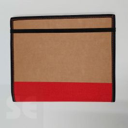 Tapa Cartón Kraft +Bloc Encolado Rojo A5 21x15