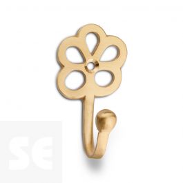 Colgador De Latón Flor . Latón Satinado | Comprar en SERVEI ESTACIÓ