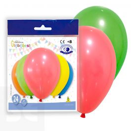Globo Colores Variados 24 uds.| SERVEI ESTACIÓ