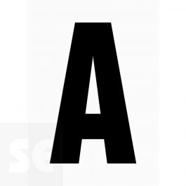 Letra o 100mm. Negro | Comprar en SERVEI ESTACIÓ