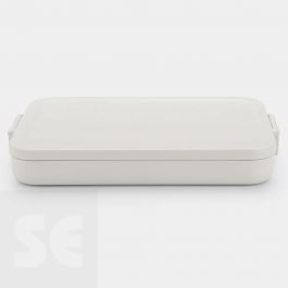 Táper Comida Plano Light Grey Plástico