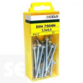 Tornillo Autotaladrante Din 7504-N 3,5x9,5mm. Cincado (30u.)| SERVEI ESTACIÓ