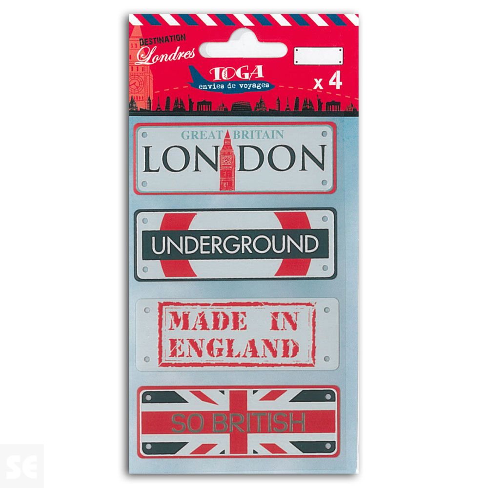 4 Placas metal londres | Comprar en SERVEI ESTACIÓ